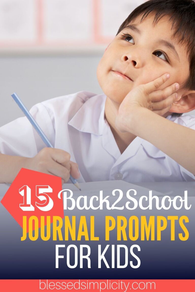 Back to School Journal Prompts for Kids