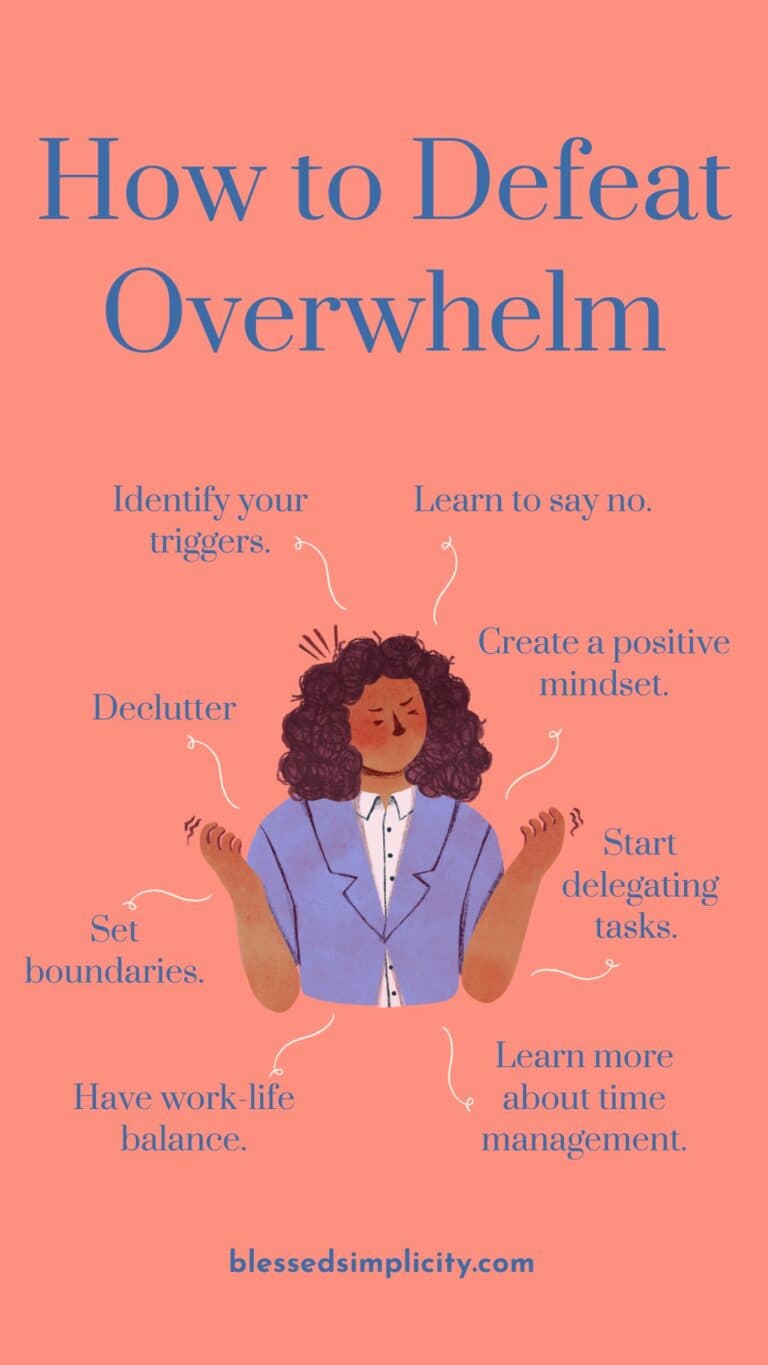 How to deal with overwhelm - seven practical tips