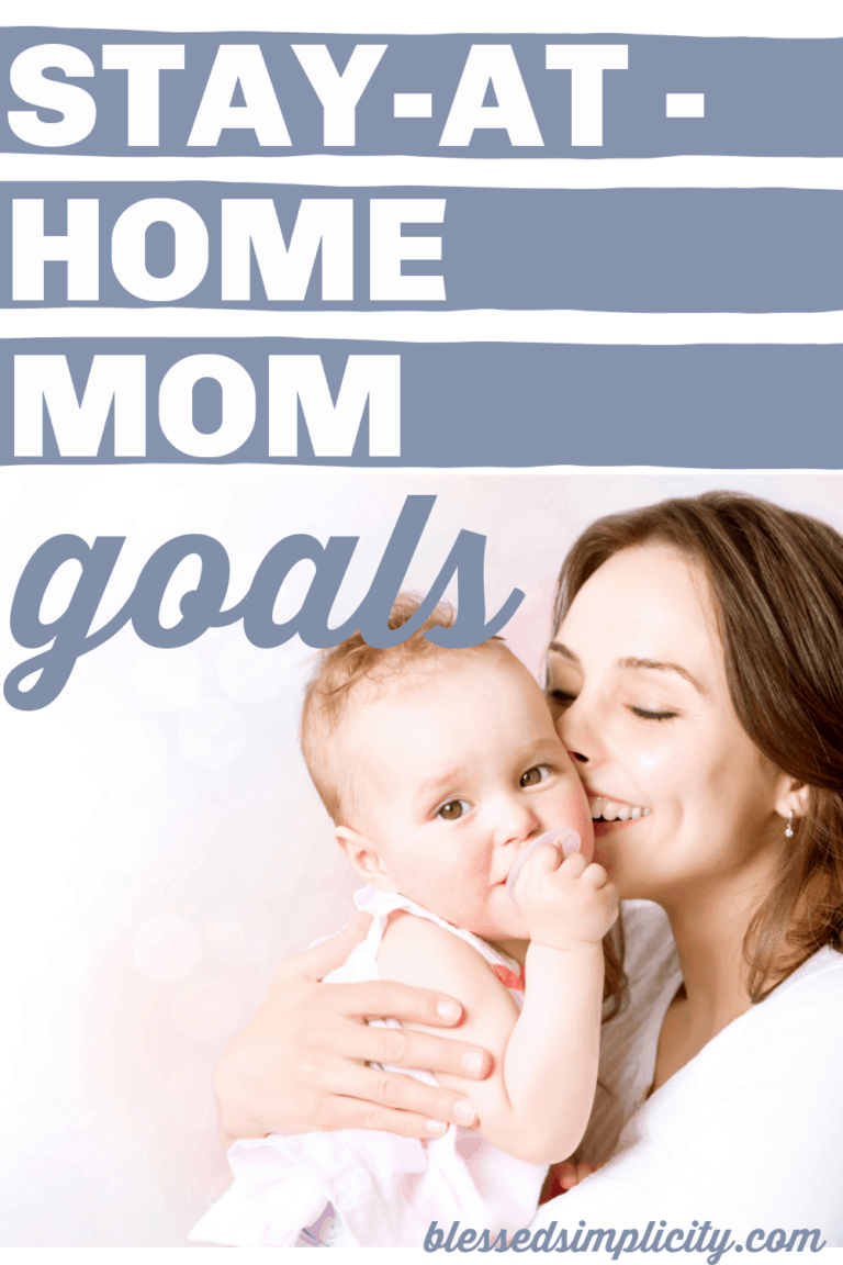 Stay at Home Mom Goals